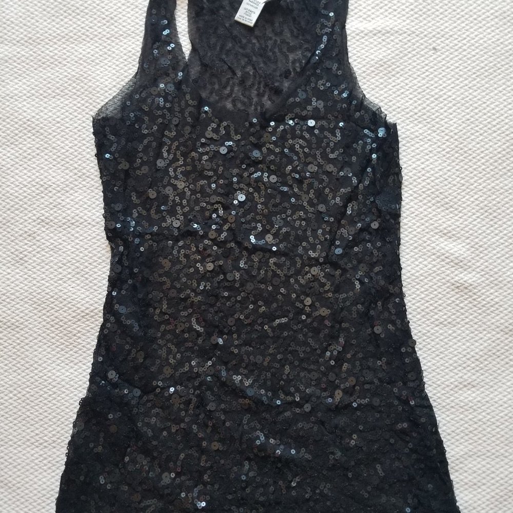 Max Studio Black Sequin Top/Dress - Gem